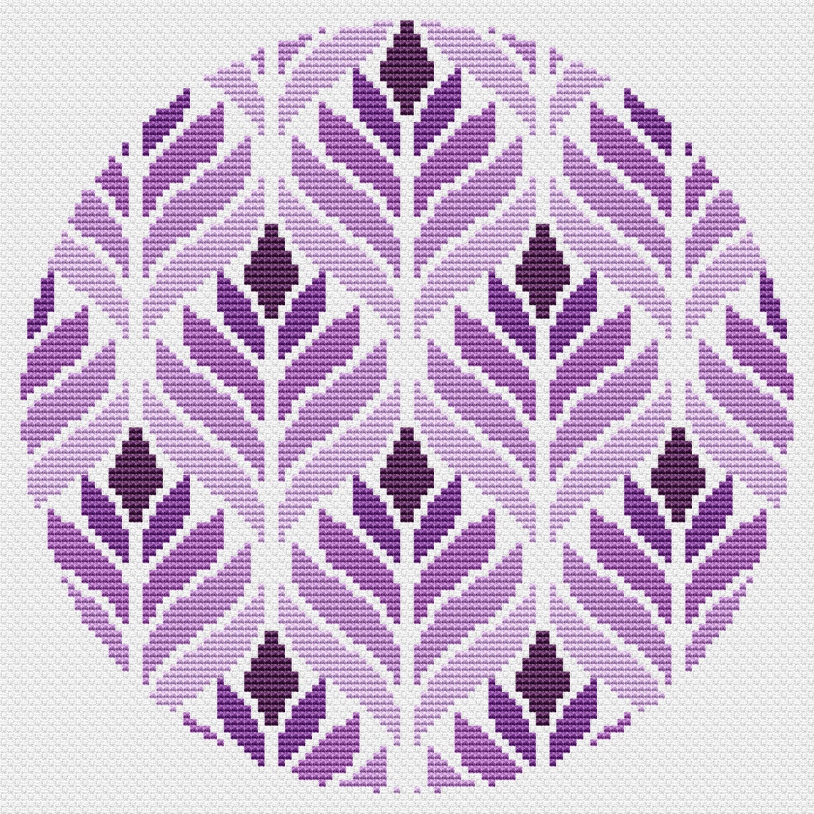 Set of 3 Geometric Design Cross Stitch Pattern Modern Cross - Etsy