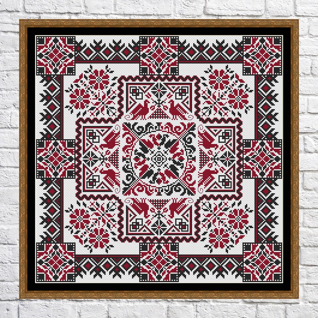 Patchwork, Cross Stitch Pattern, Geometric Design, Modern Cross Stitch ...