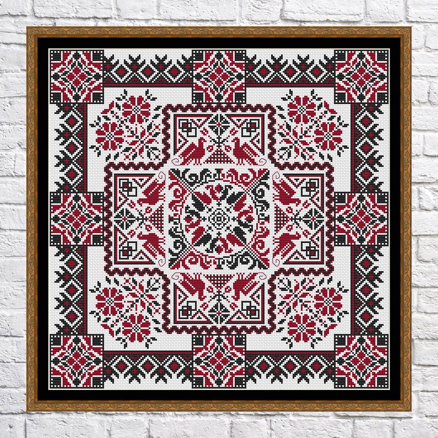 Patchwork, Cross Stitch Pattern, Geometric Design, Modern Cross Stitch ...