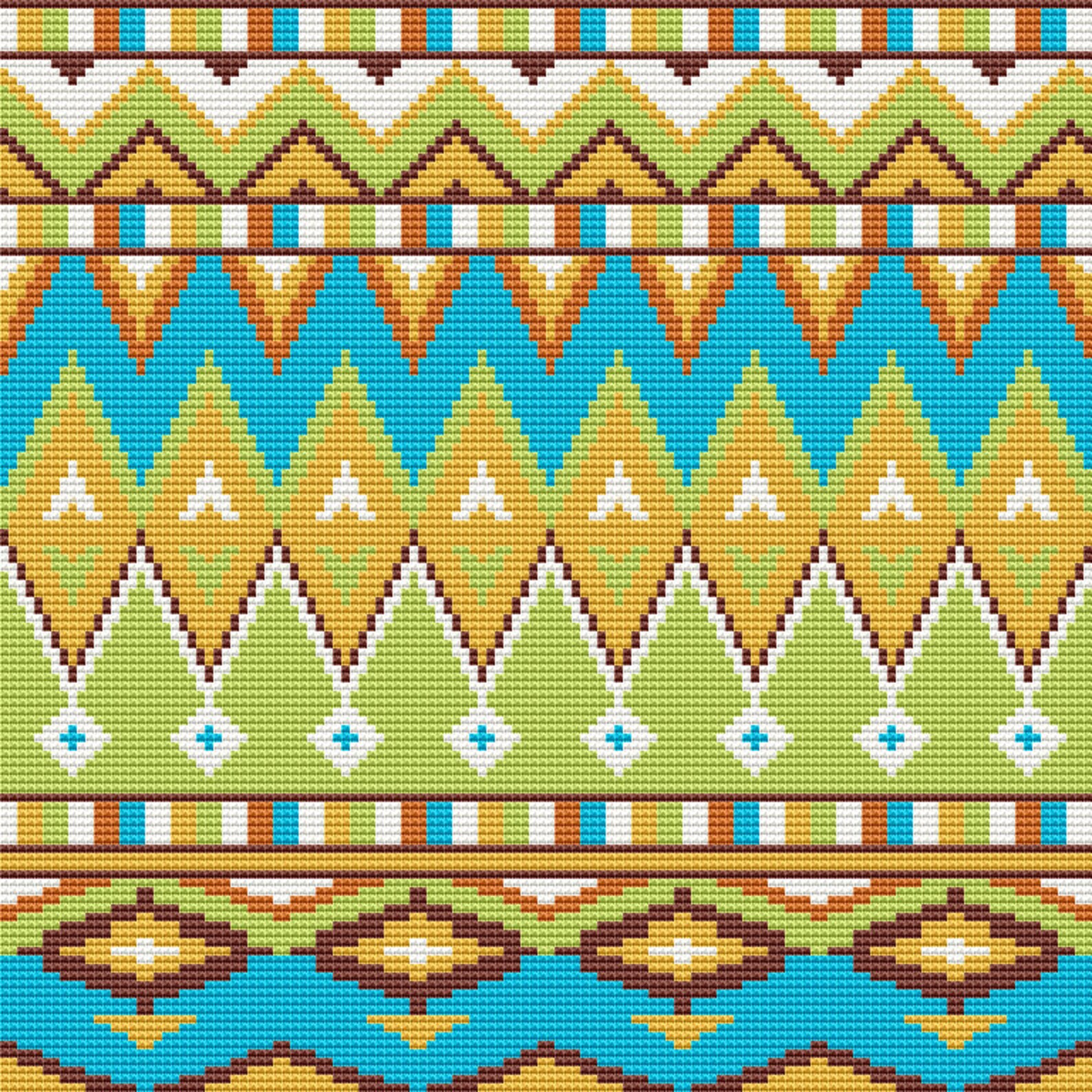 Set of 08 Patterns, Aztec Design, Cross Stitch Pattern, Geometric ...