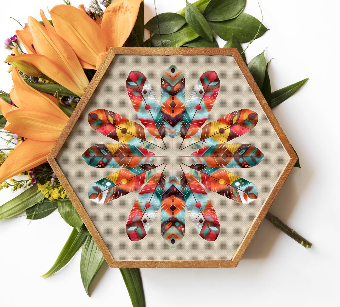 Mandala Cross Stitch Pattern, Quill Design,modern Cross Stitch, PDF ...