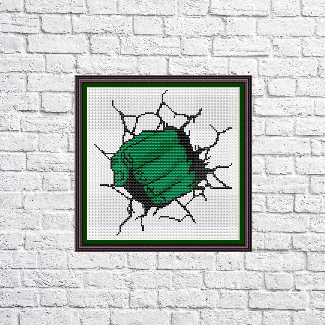 HULK, Toys, Games, Heroes Embroidery Chart, Modern Cross Stitch, PDF ...