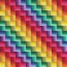 Geometric Cross Stitch Pattern, Rainbow Colors, Modern Cross Stitch ...