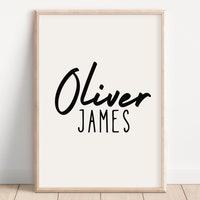 Custom Name Printable, Personalized Baby Gift, Nursery Printable ...