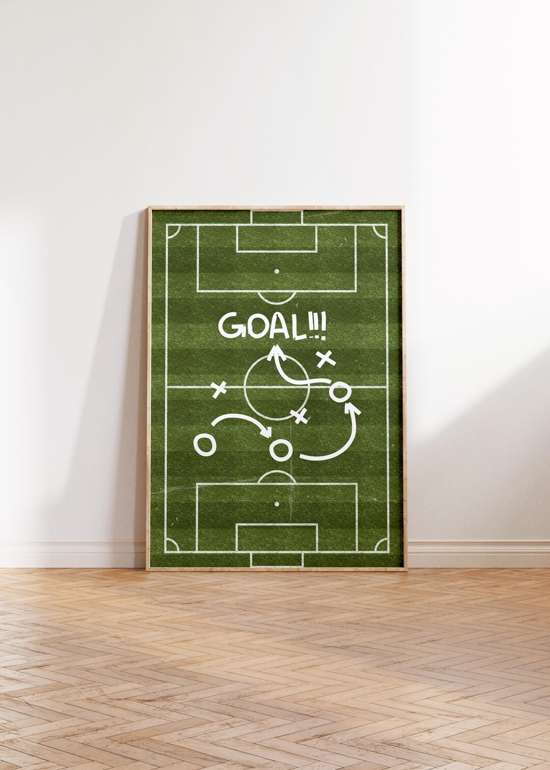 Vintage Soccer Field Print: Boys Sports Room Decor (digital Download ...