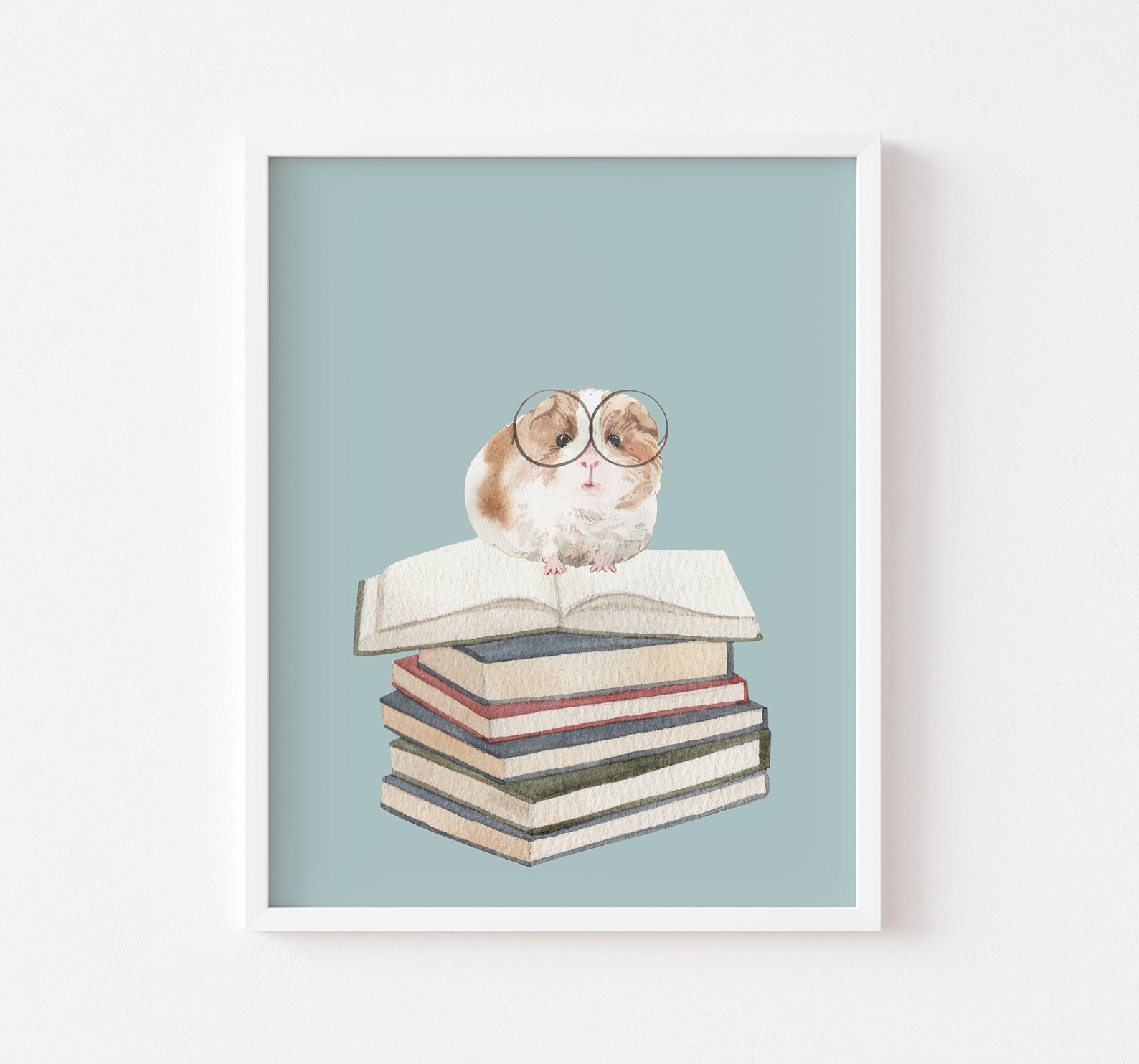 Reading Nook Animal Print-typography-classroom Wall Art-hamster-gender ...
