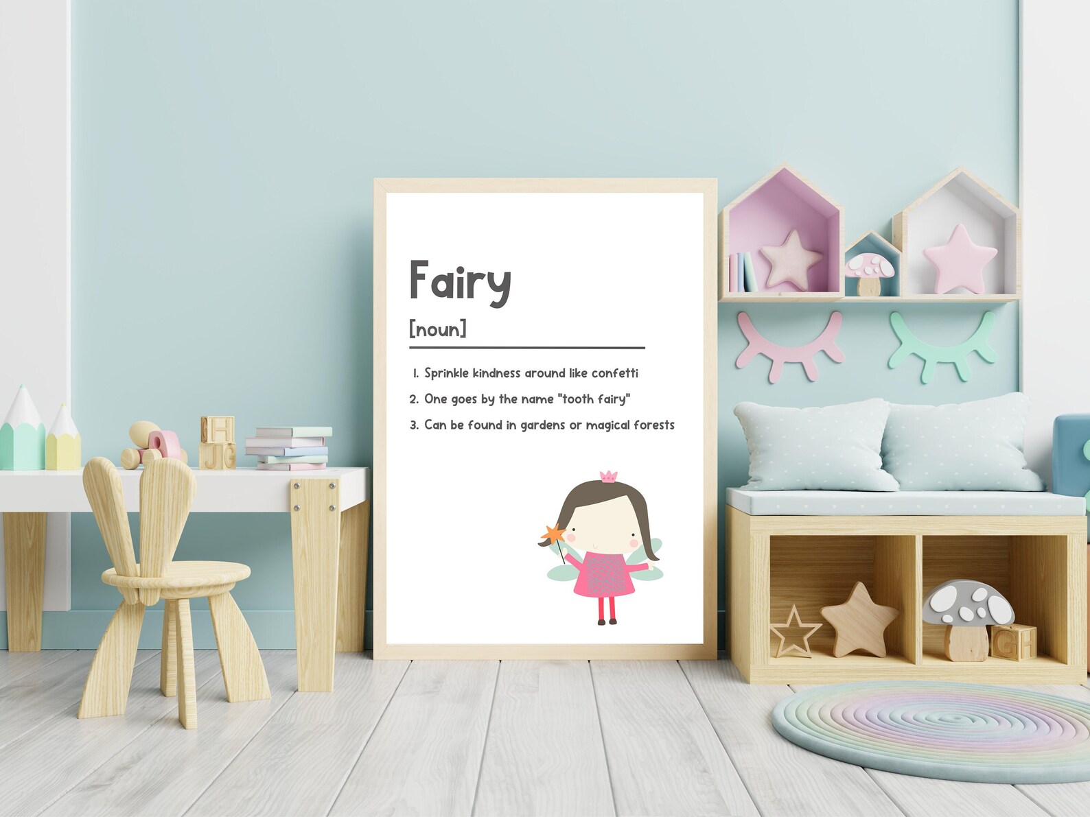 What is A Fairy-printable Fairy Wall Art reading Nook-girls - Etsy