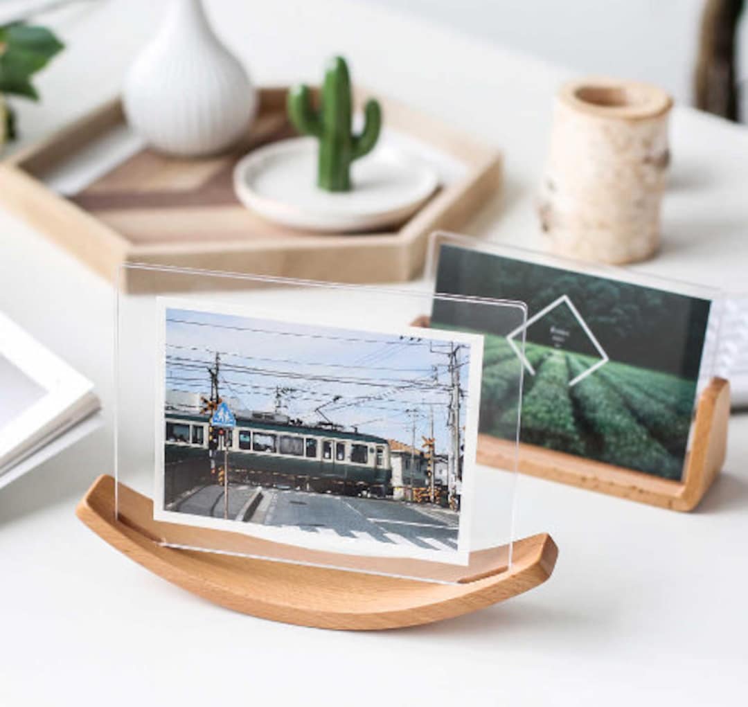 Desk Floating Photo Frame Wood Gift Idea Craft Frame Gift - Etsy