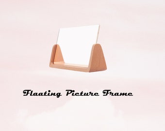 Desk Floating Photo Frame Wood Gift Idea Craft Frame Gift - Etsy