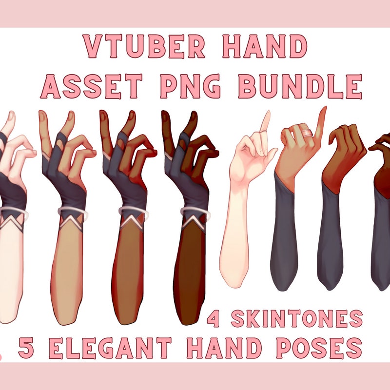 Vtuber Hand Asset - Etsy