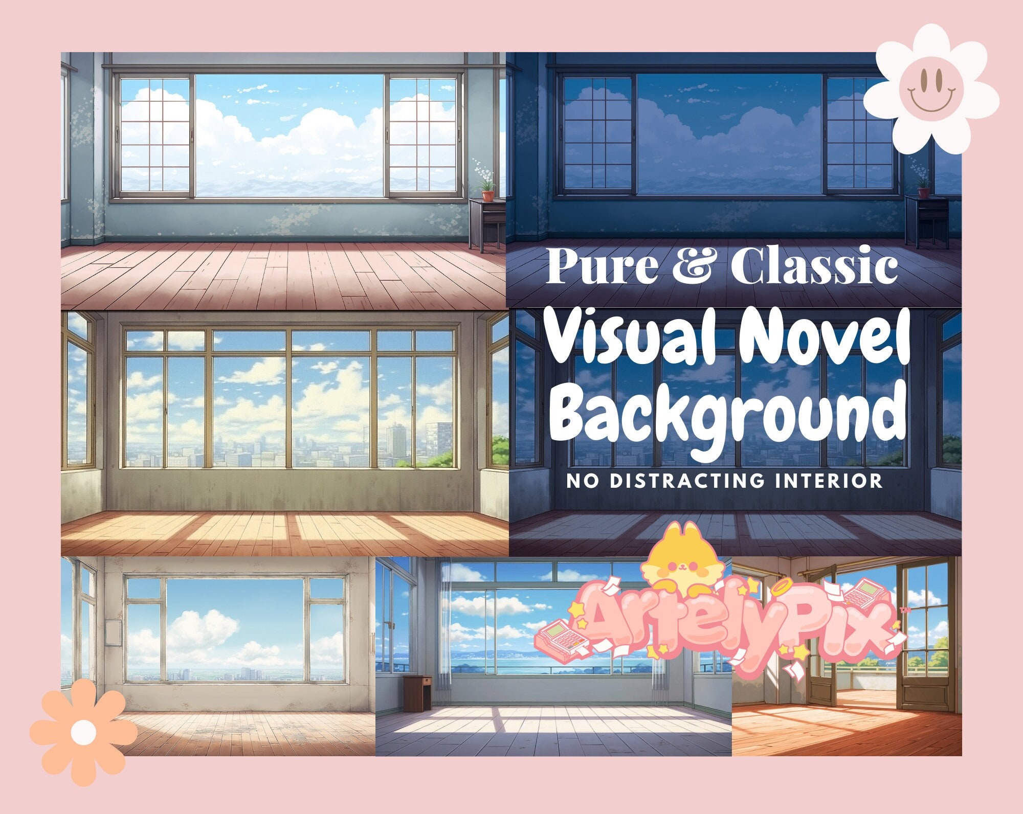 Pure & Classic - VISUAL NOVEL BACKGROUND - Bundle - Etsy
