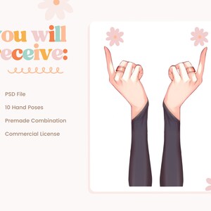 Vtuber Hand Asset Bundle Bundle Für Vtube - Etsy