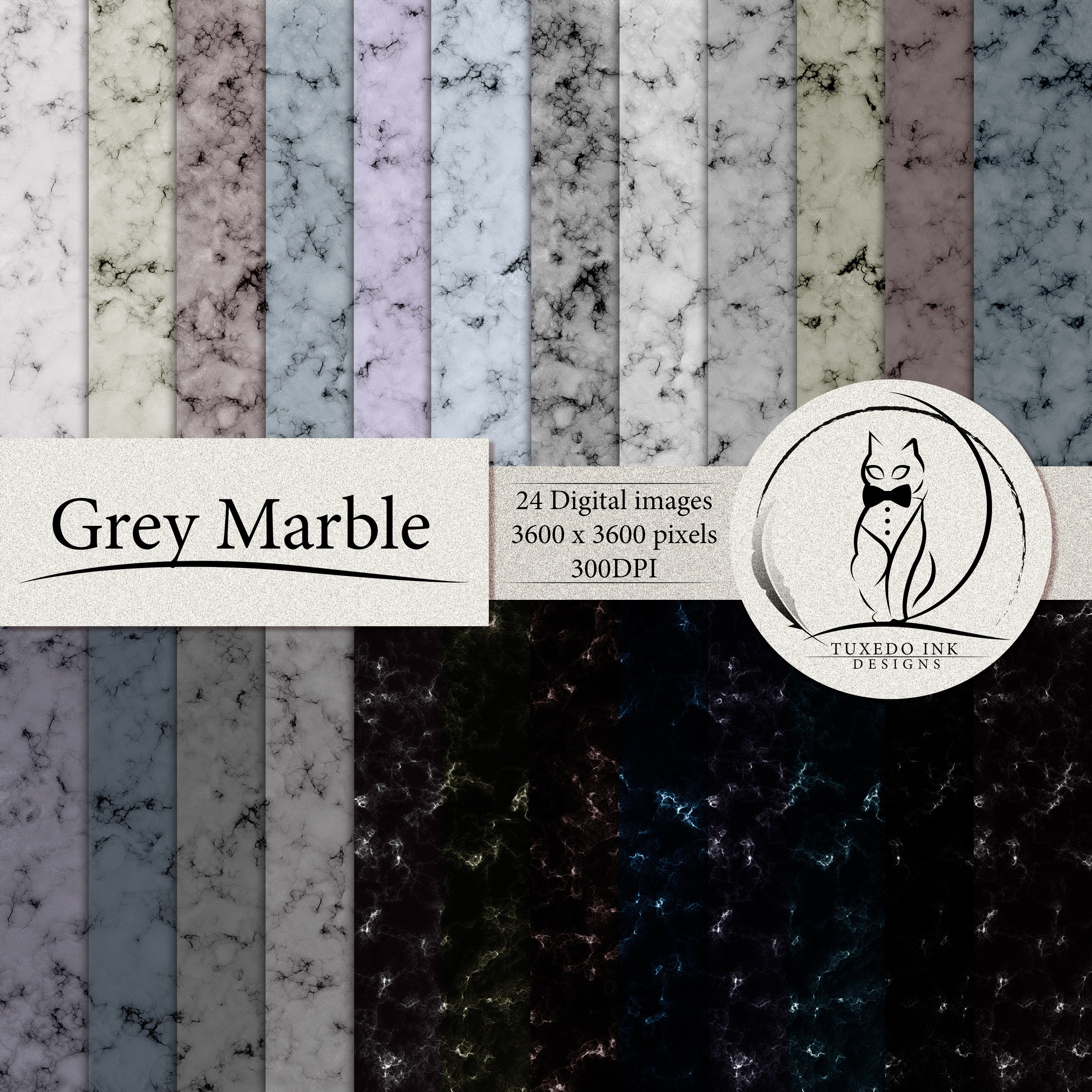 Seamless Grey Marble Digital Paper - Etsy