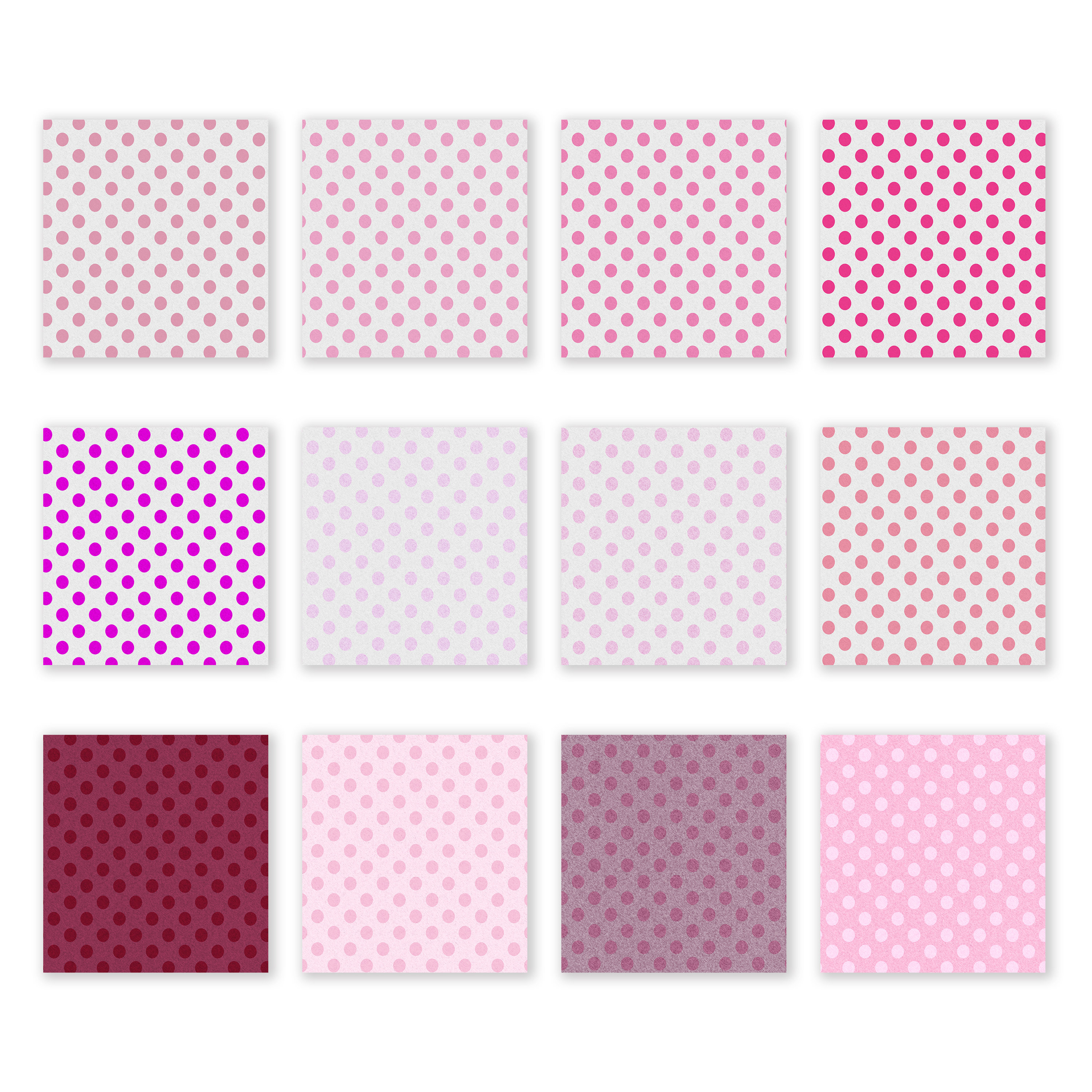 Seamless Pink Polka Dot Craft Paper Digital Paper - Etsy