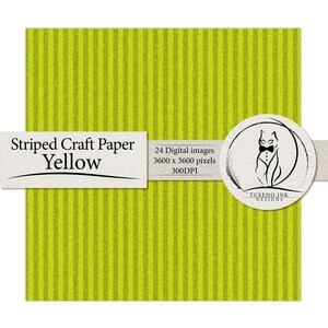 Seamless Yellow Striped Craft Paper Digital Paper - Etsy