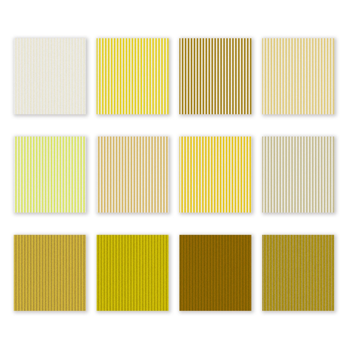 Seamless Yellow Striped Craft Paper Digital Paper - Etsy
