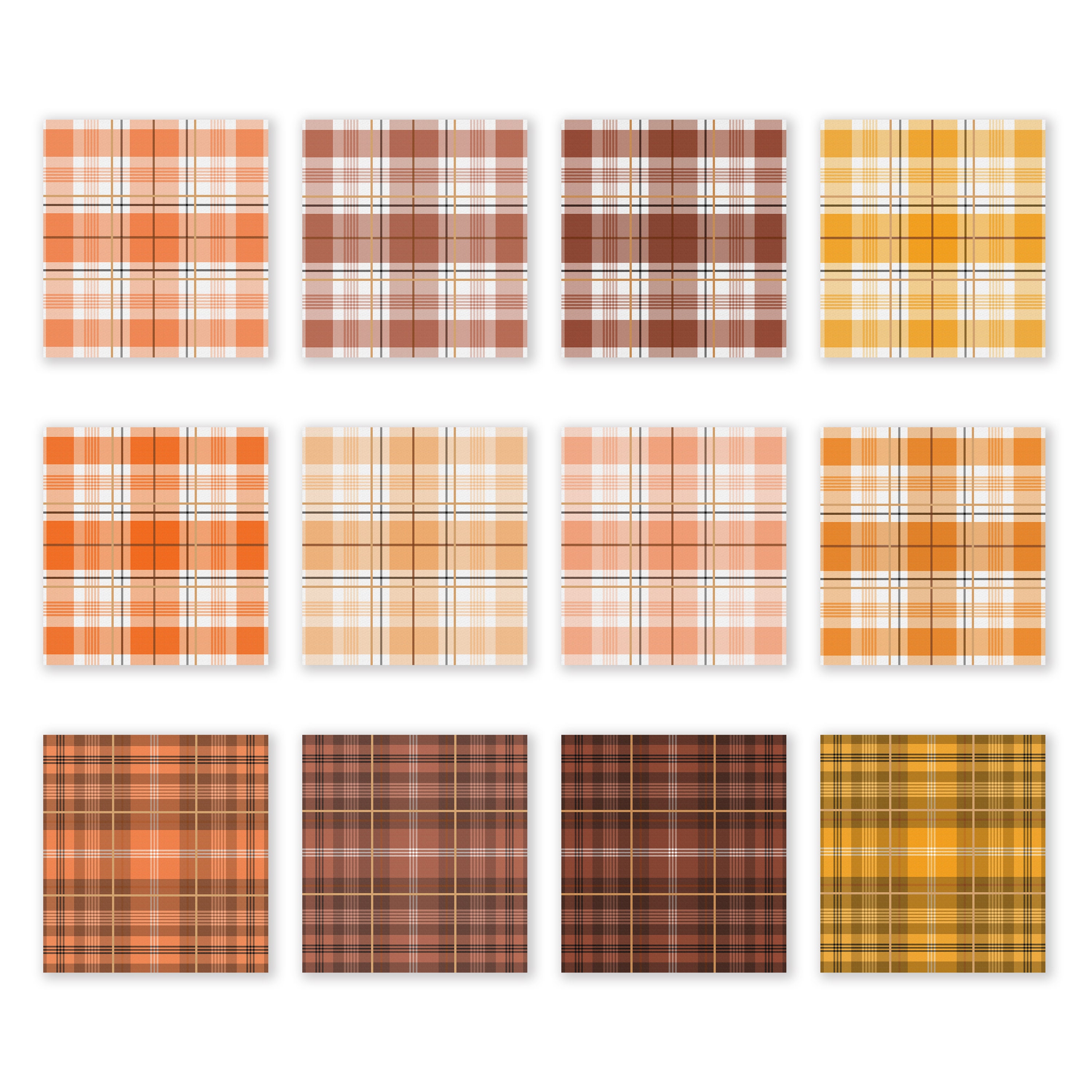 Seamless Orange Plaid With Texture Digital Paper (with Bonus Files) - Etsy