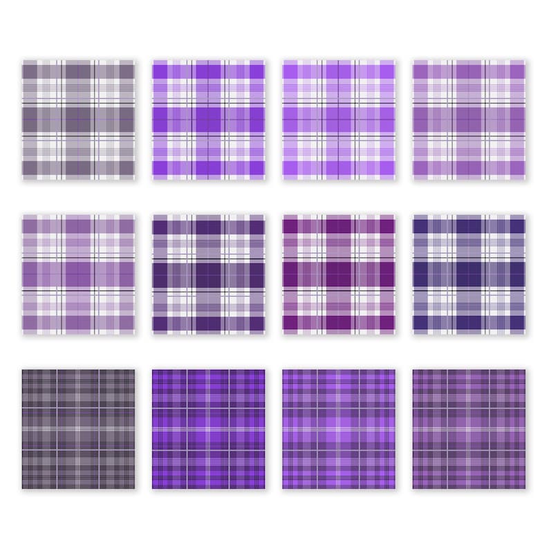 Seamless Purple Plaid With Texture Digital Paper (with Bonus Files) - Etsy