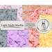 Seamless Multicolour, Light Marble Digital Paper - Etsy