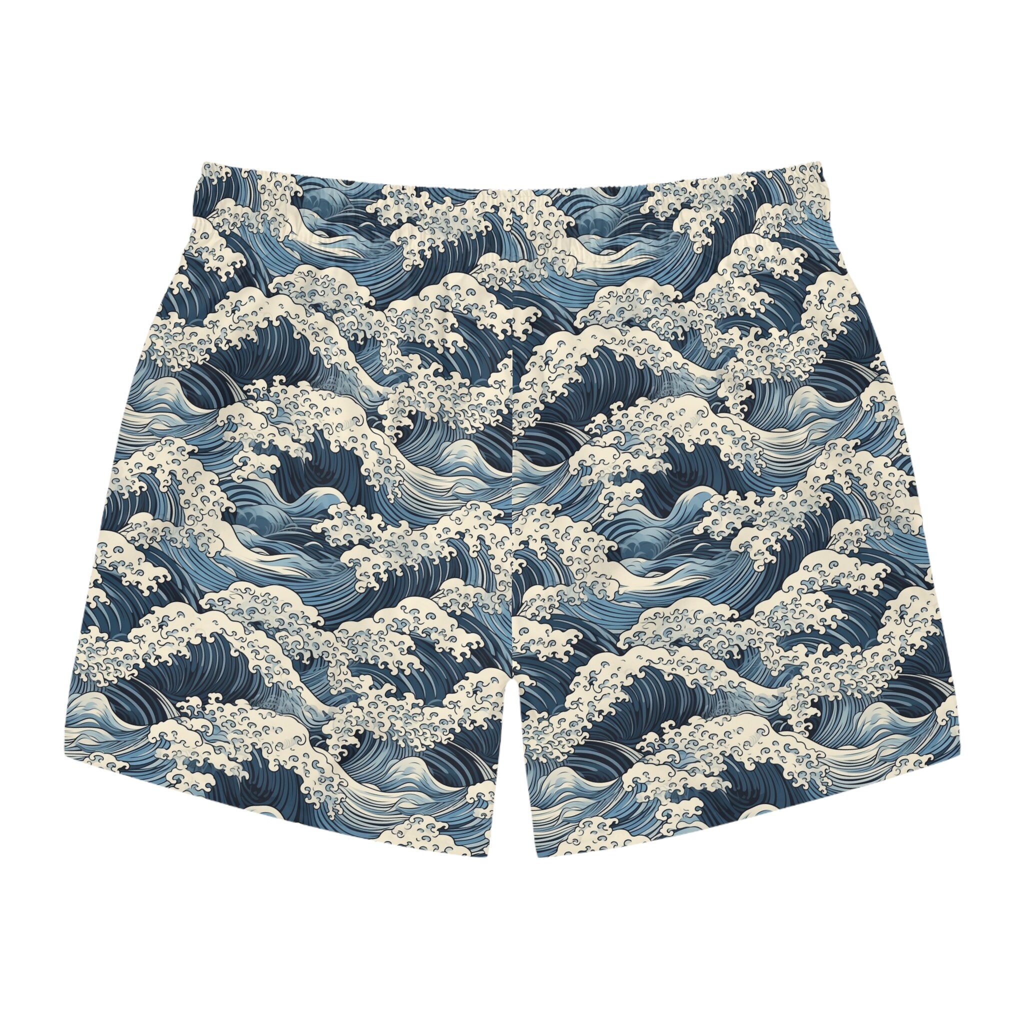 Swim Trunks Eternal Waves Edo Period Design Swim Shorts Swimming ...