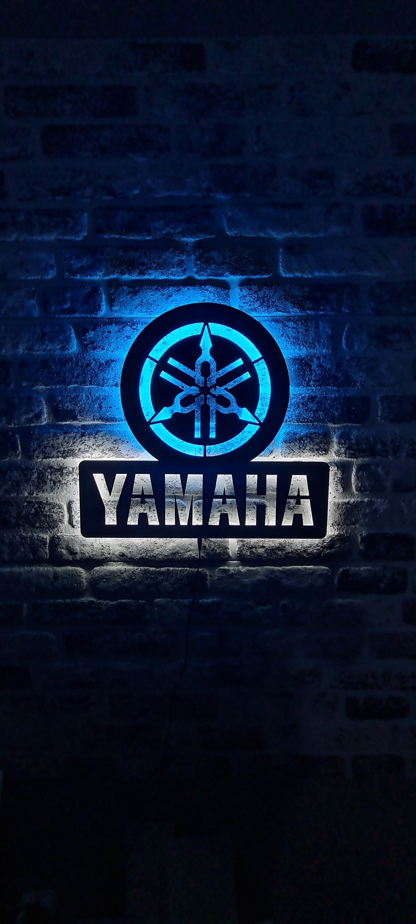 Blue Yamaha Logo Wallpaper