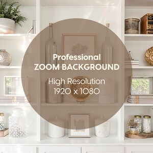 Minimalist Home Office Professional Zoom Background - Natural Light ...