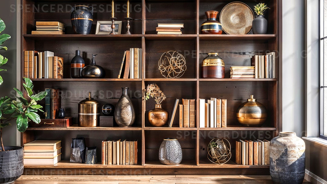 Modern Office Zoom Background | Office Bookshelf Background | Virtual ...