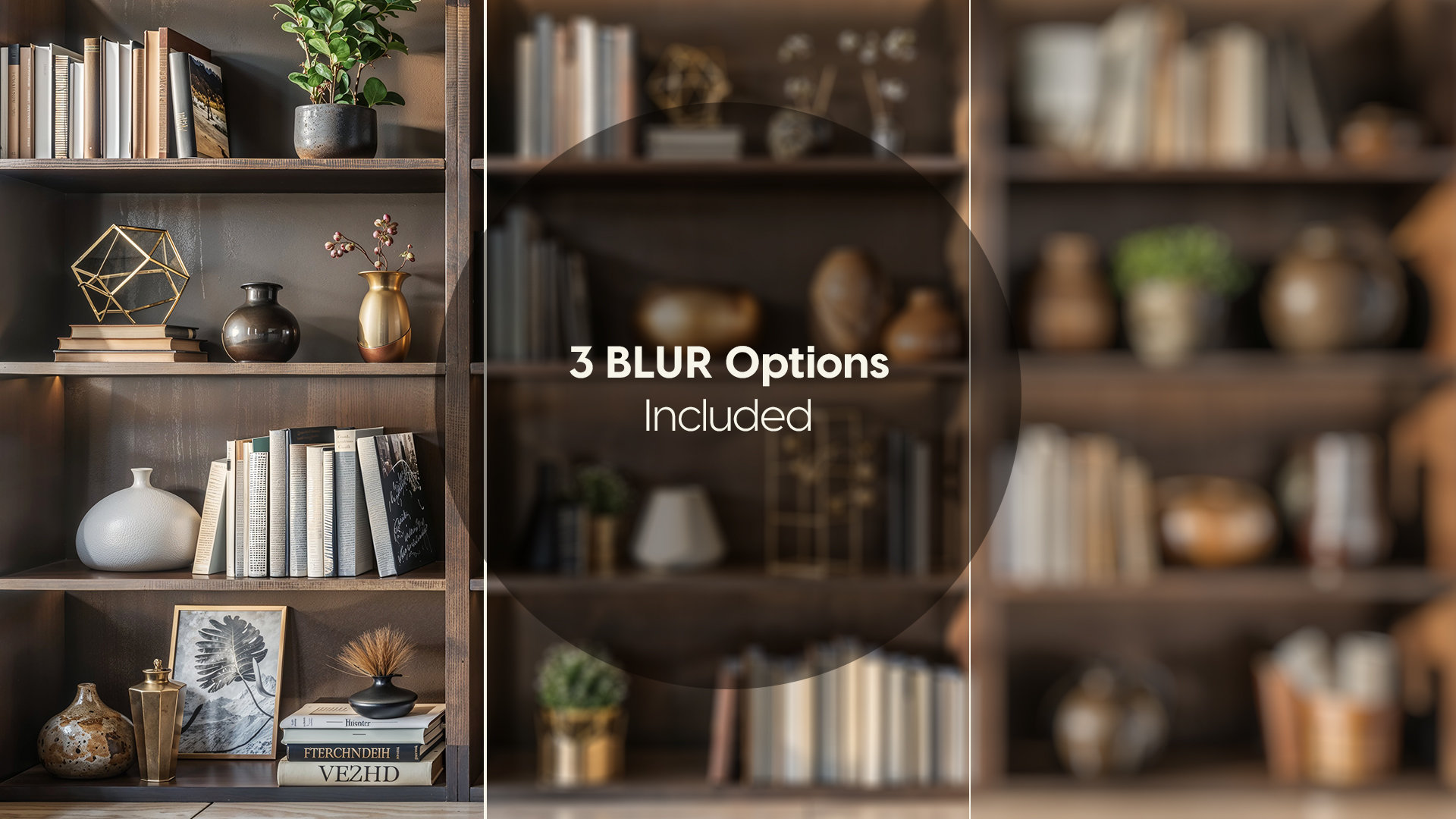 Contemporary Modern Office Zoom Background | Office Bookshelf ...