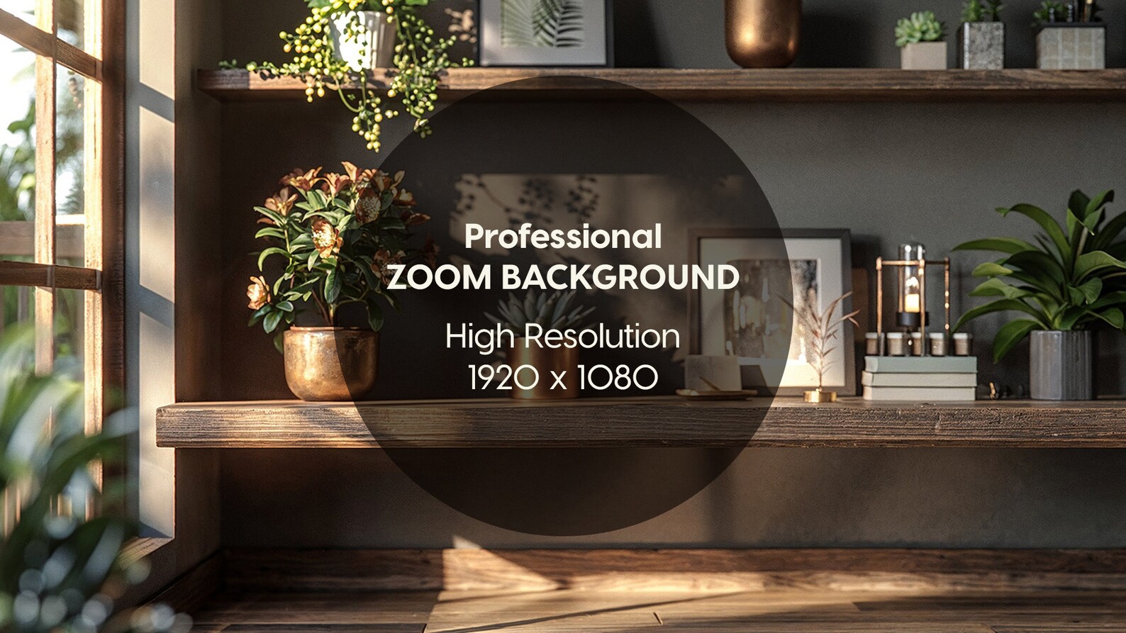 Natural Light Office Zoom Background | Virtual Background for Zoom ...