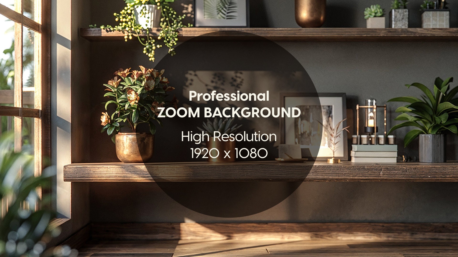Natural Light Office Zoom Background | Virtual Background for Zoom ...