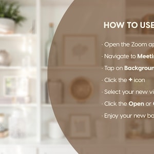 Minimalist Home Office Professional Zoom Background - Natural Light ...