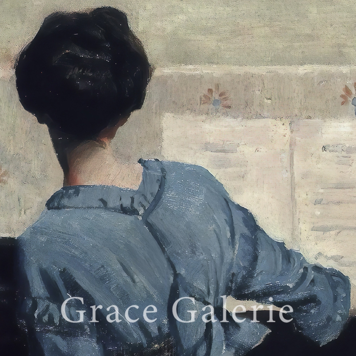 The Key Note | Vintage Painting | Antique Wall Deco | Piano Art Print ...