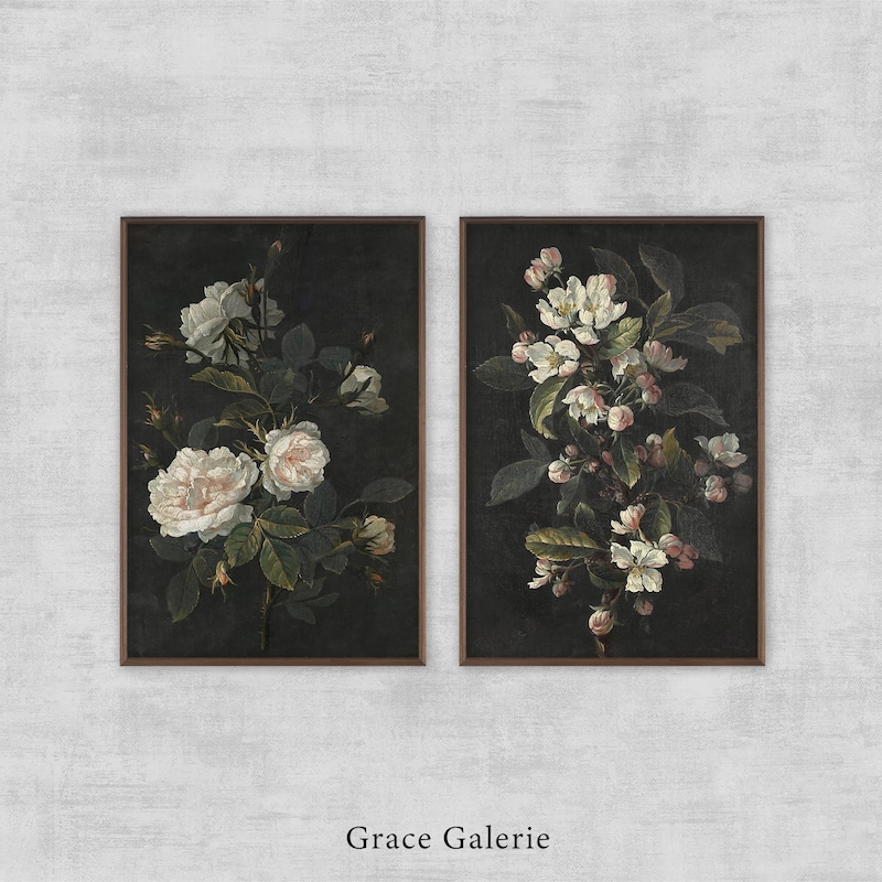 Dark Botanical 2 Print - Etsy