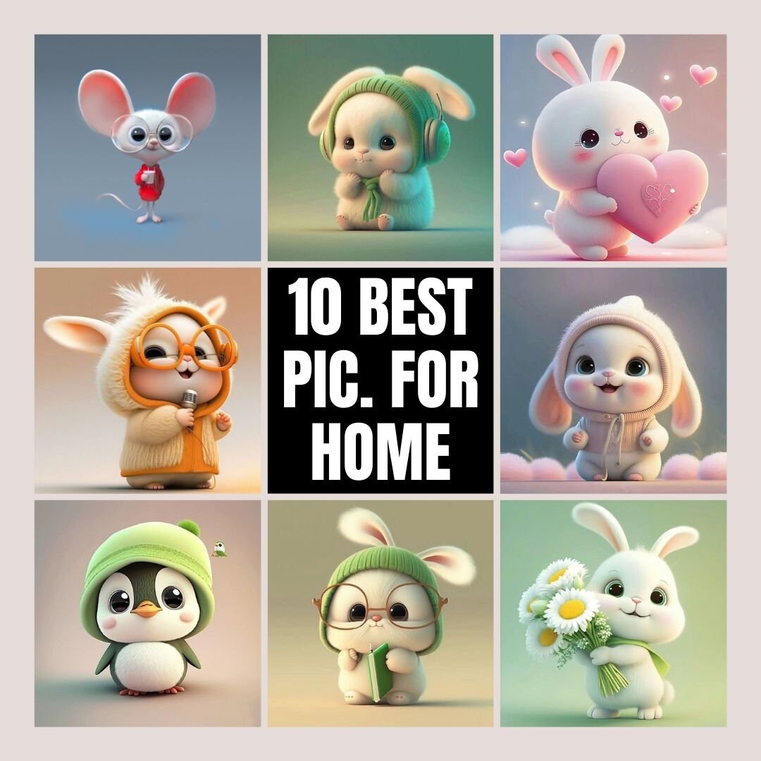 10 Animals Painting || Digital File Download || Living Room JPG,PDF,RAR ...