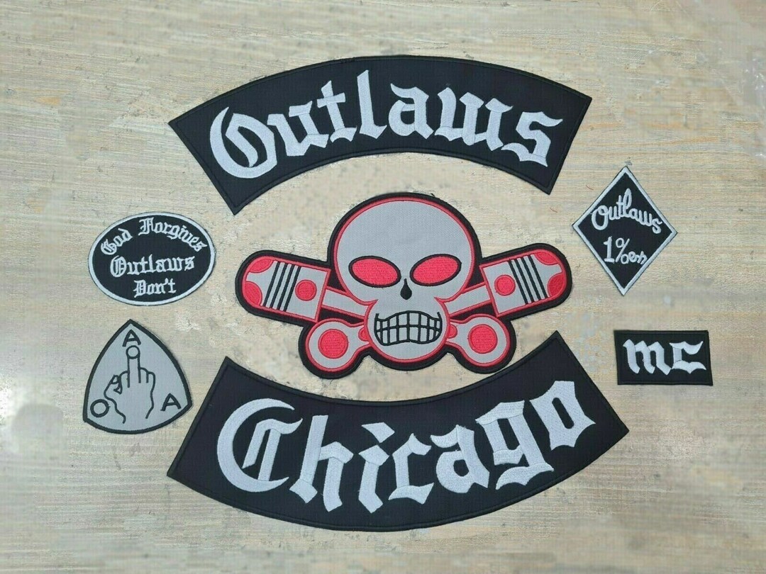 Outlaw Chicago Forgives Biker Patch Embroidered Iron on Rider - Etsy