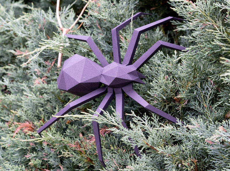 Spider - 3D Plotter File + Instructions (paper Craft) - SVG, DXF, PDF ...