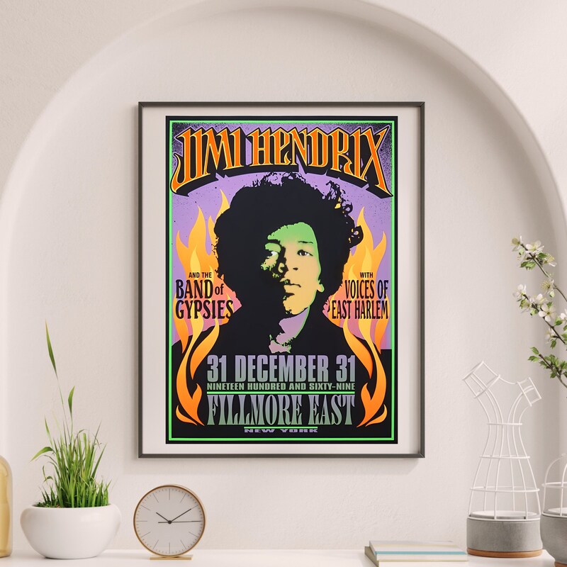 Jimi Hendrix Poster - Etsy