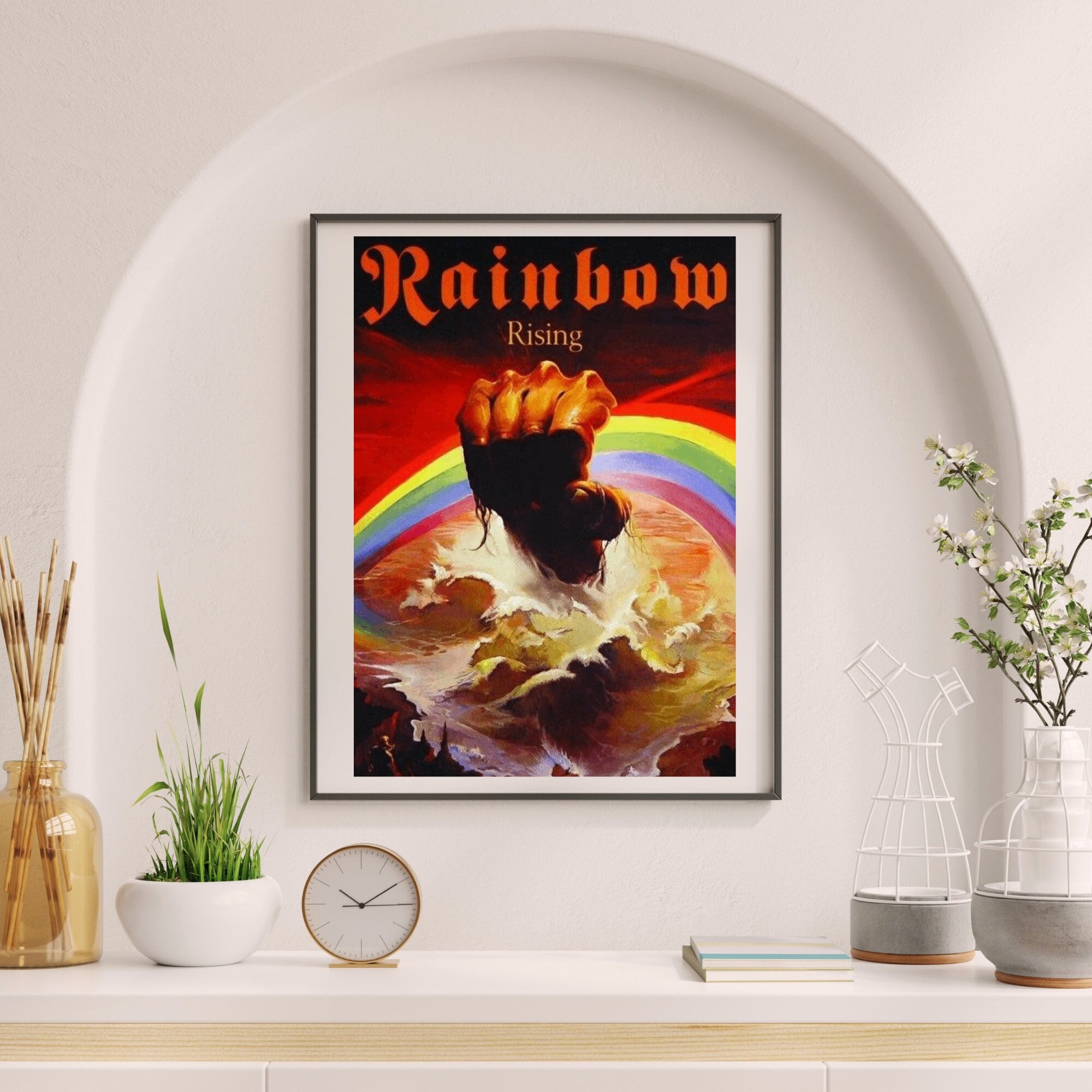 Poster Rainbow Rising Álbum 1976 / Vintage Wall Art / Music Memorabilia ...
