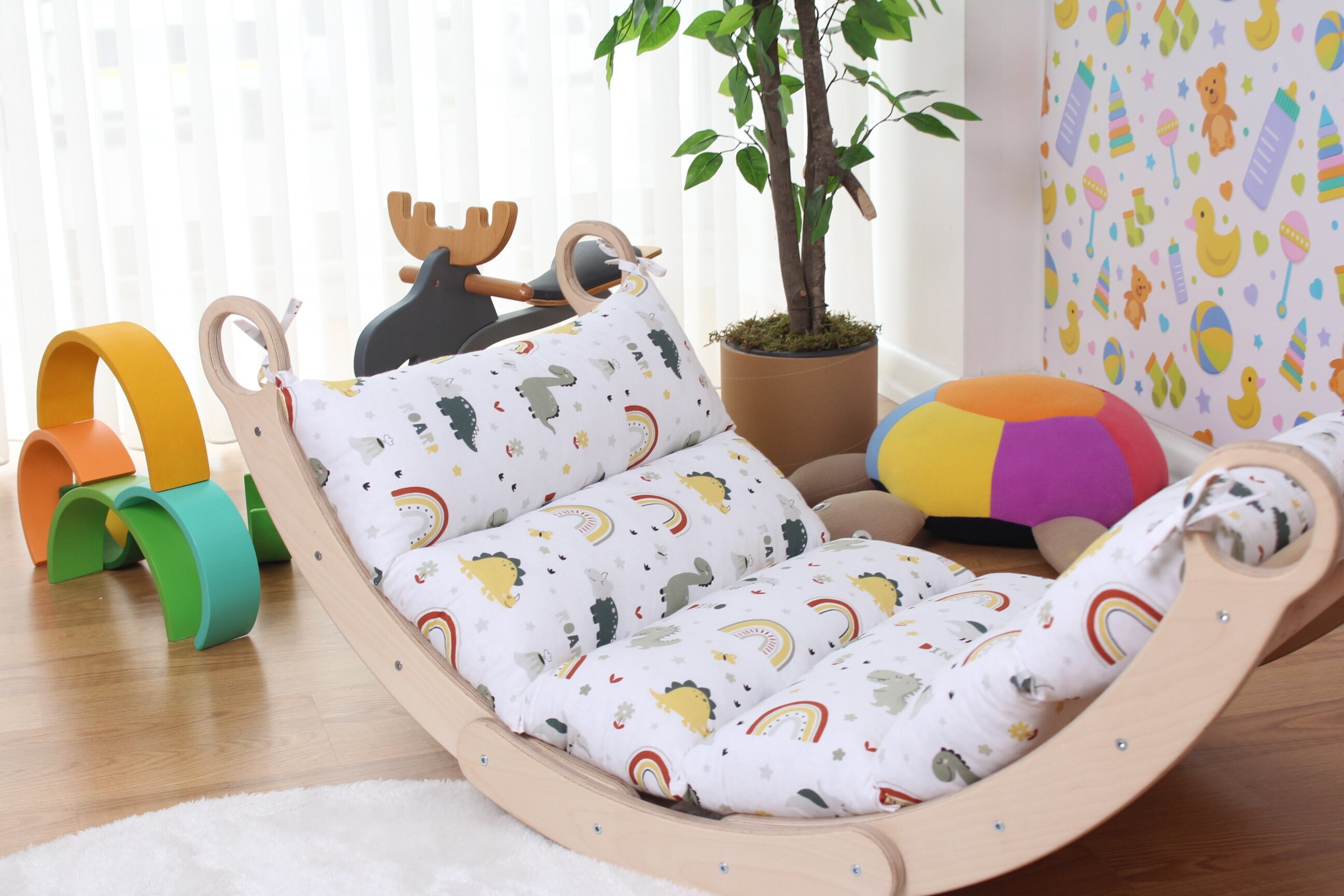 Kleinkind Boden Kissen-Kletterer Bogen Kissen-Baby Kissen-Montessori ...