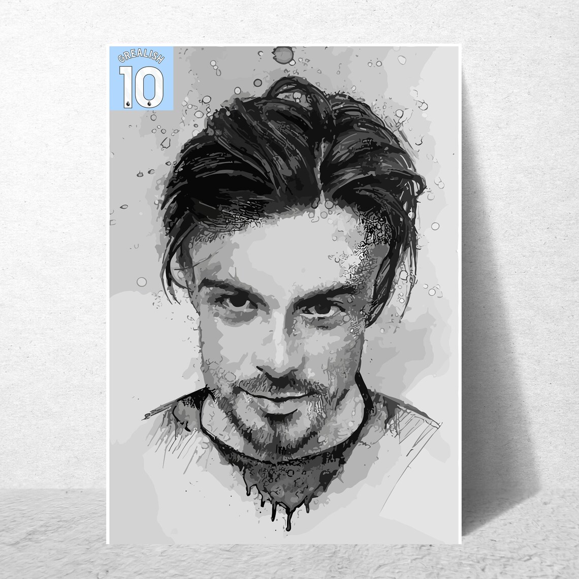 Jack Grealish, Manchester City, Wall Poster, Bed Room Idea, Great Gift ...