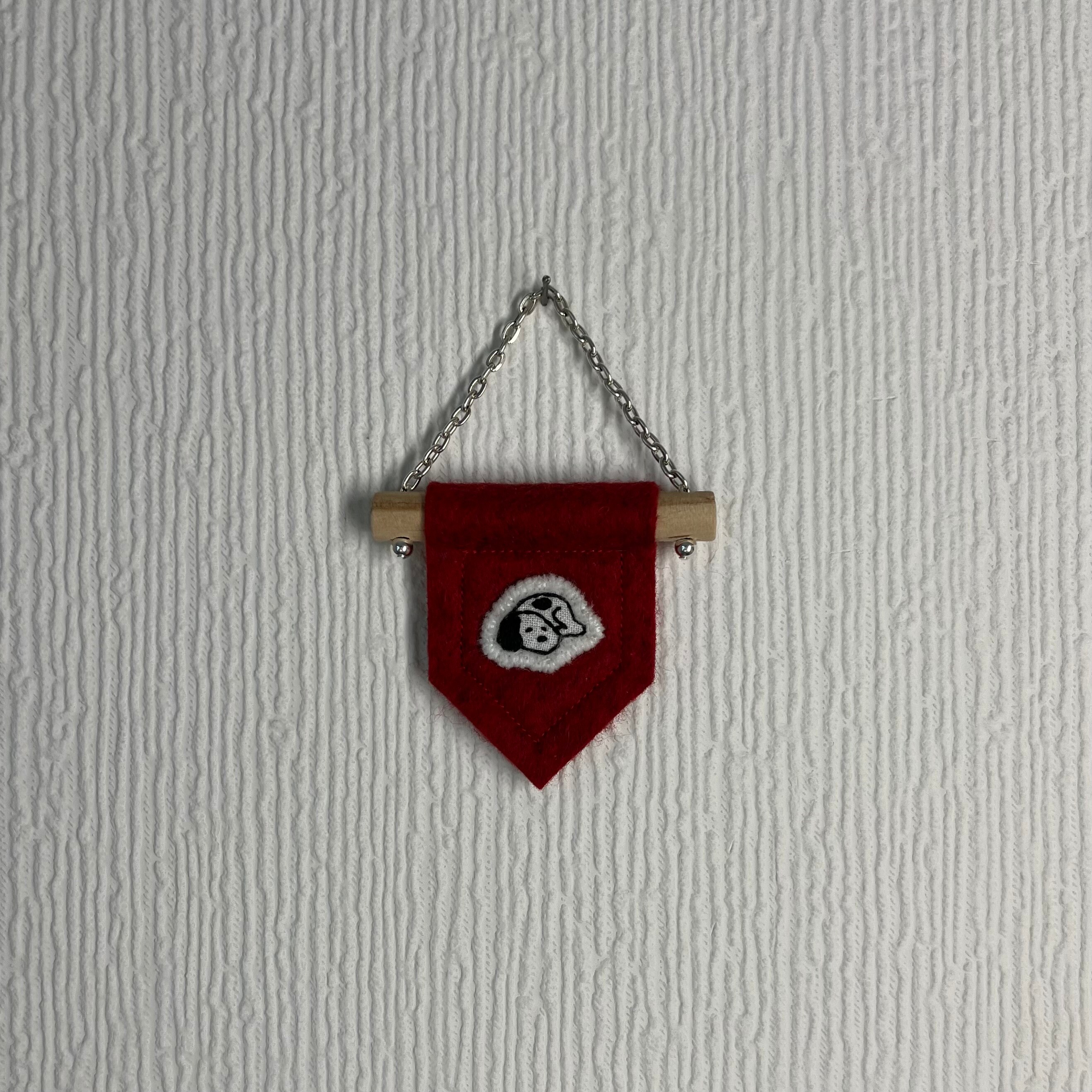 Handmade Miniature Felt Pennant Banner Display for Patch Badge Brooch ...