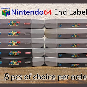 Nintendo 64 Top Label Sticker - Etsy