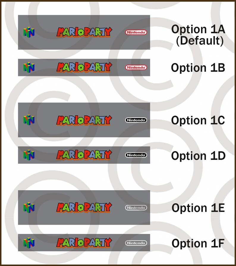 Nintendo 64 / N64 - Cartridge Top Label, End Label, Spine Sticker ...