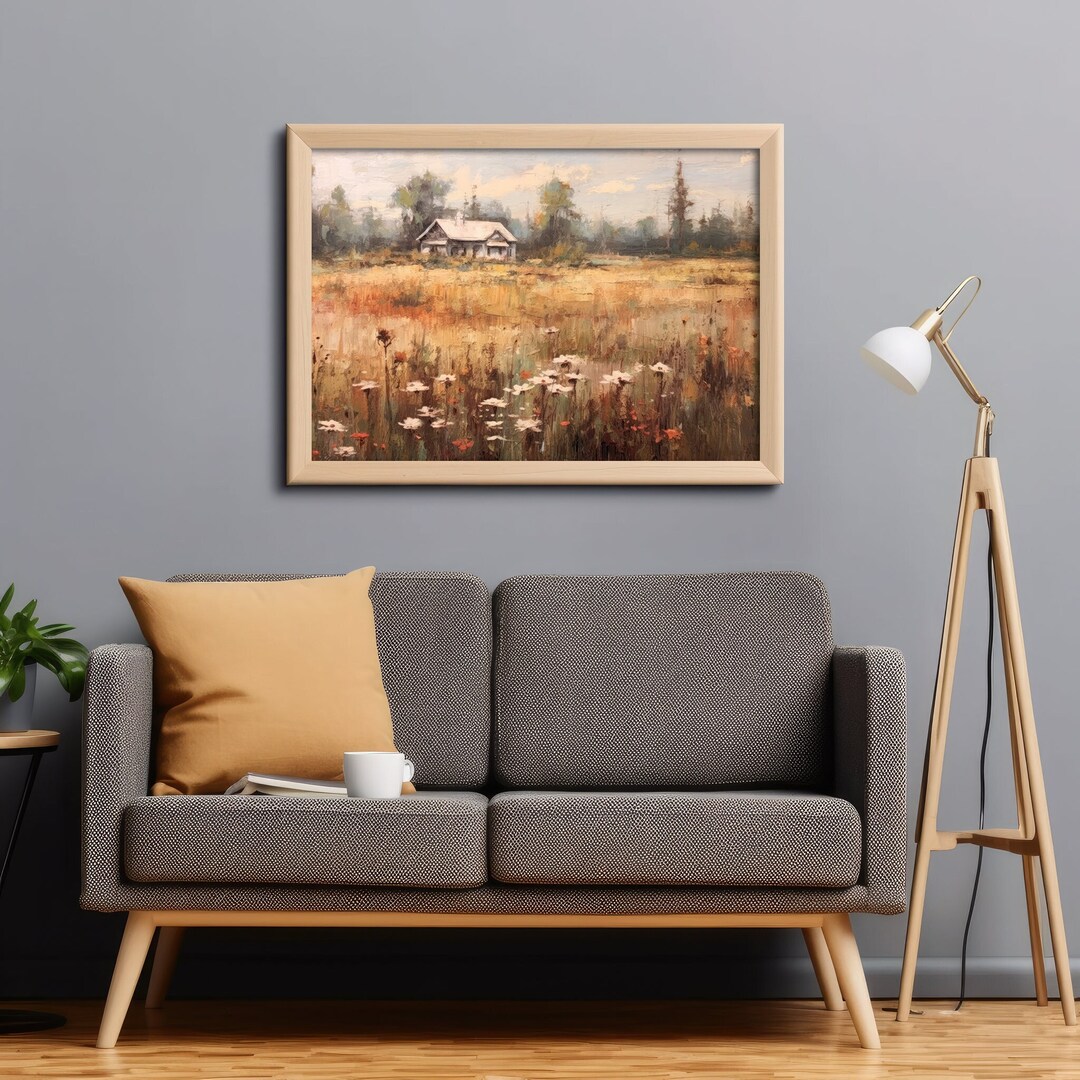 Rural Resonance Digital Download Oil Painting Printable Vintage ...