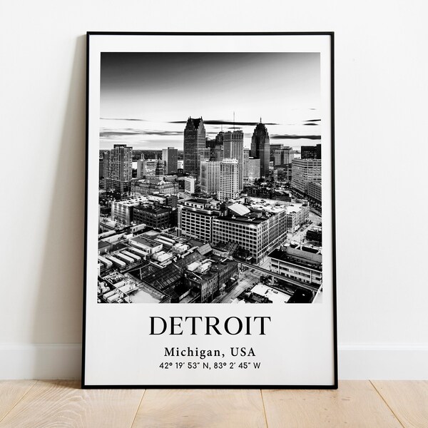 Detroit Poster - Etsy