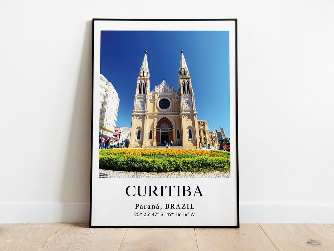 Curitiba Poster Brazil Print Amérique du Sud Travel Photo Wall Art ...