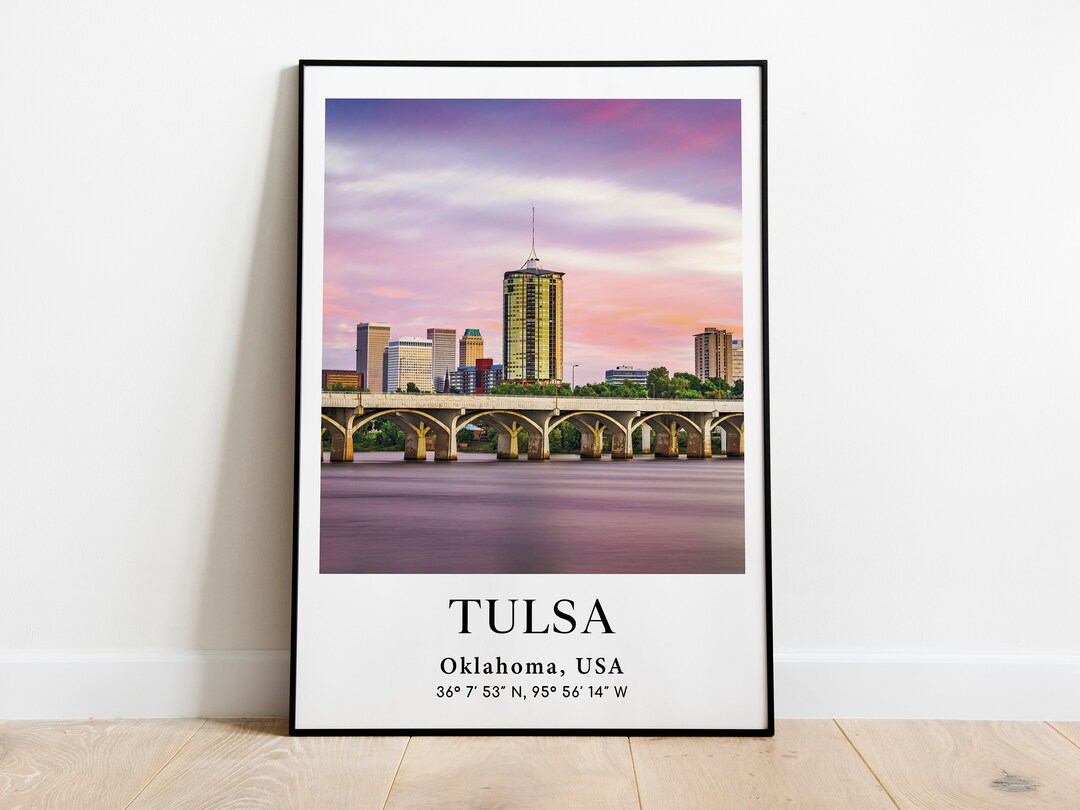 Tulsa Poster, Tulsa Picture, Oklahoma Print, United States Photo, Usa ...