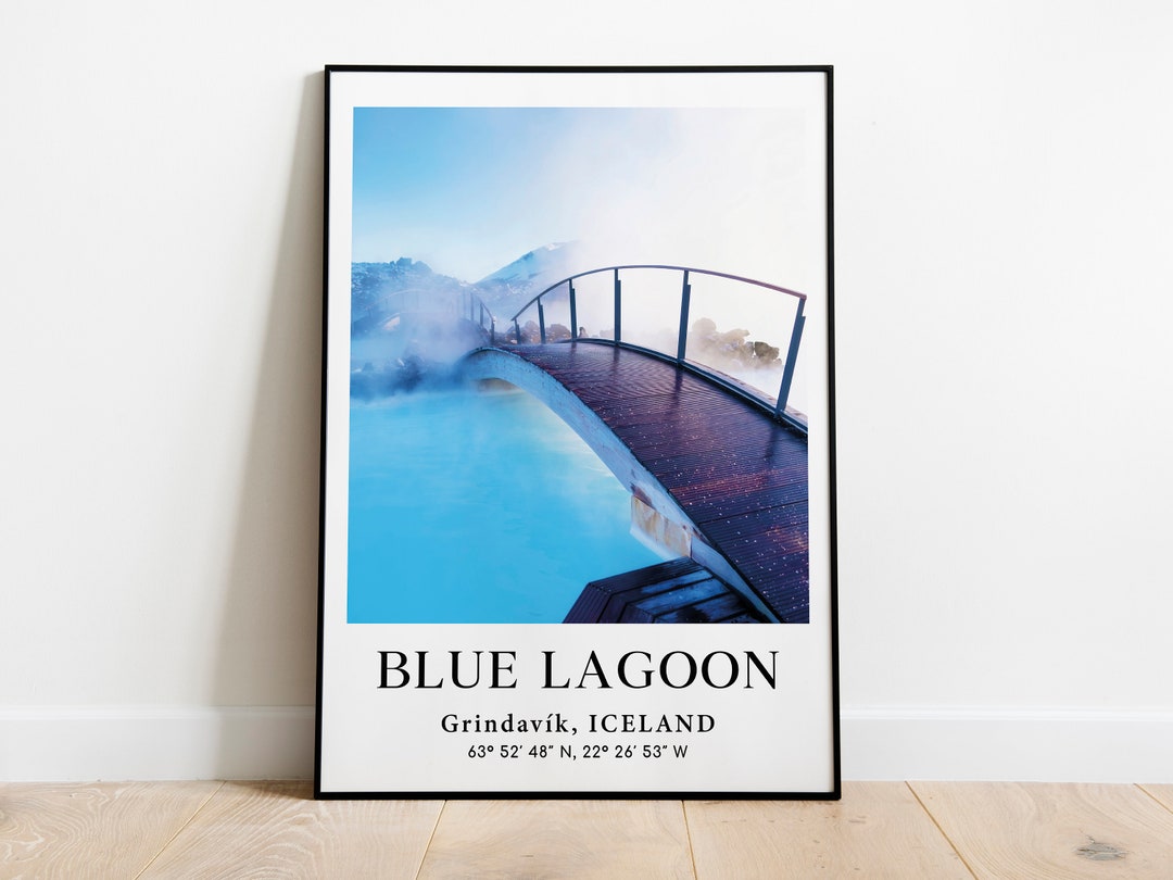 Blue Lagoon Poster, Blue Lagoon Iceland, Iceland Print, Iceland Picture ...