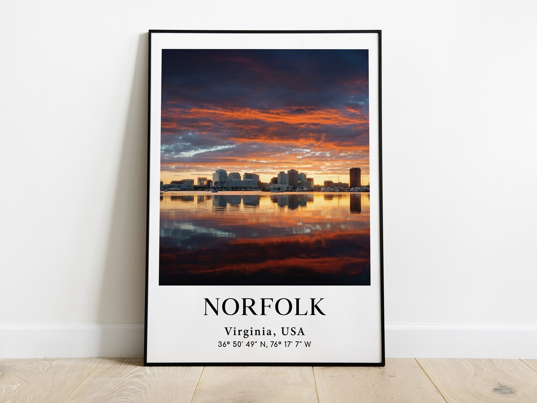 Norfolk Poster, Norfolk Picture, Virginia Print, United States Photo ...