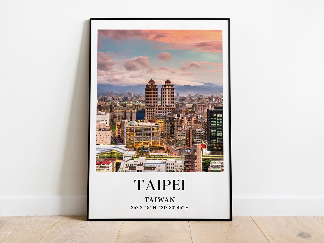 Taipei Poster Taipei Picture Taiwan Print Taiwan Poster - Etsy